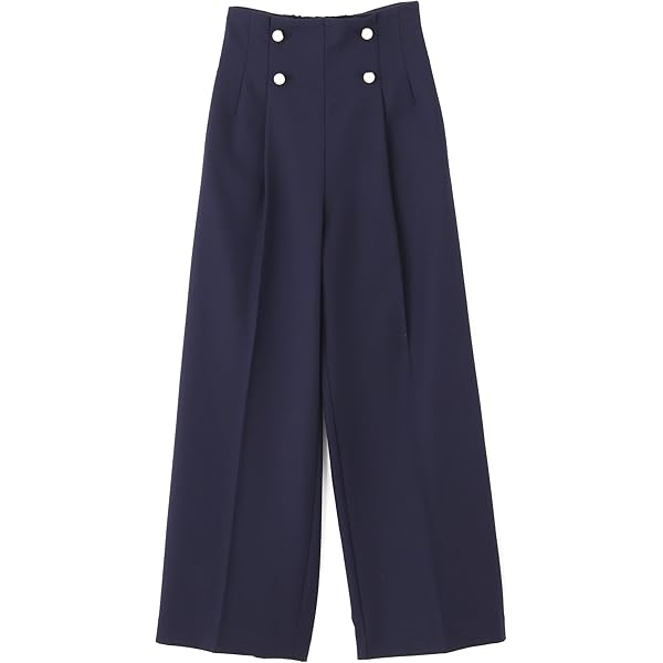 Amazon | [ジル バイ ジルスチュアート] フリルサス付きワイドパンツ