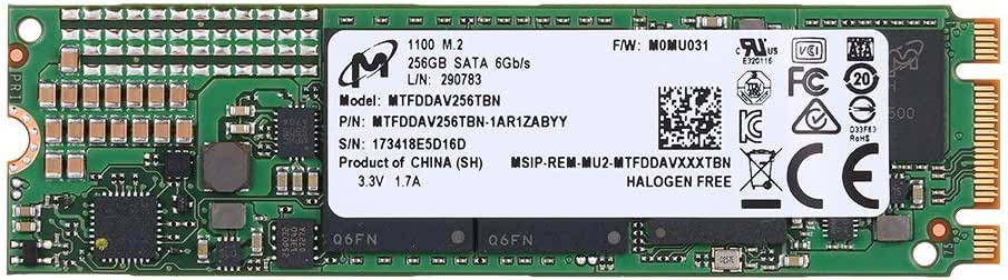 Amazon | Micron 1100 シリーズ M.2 2280 256GB SATA III TLC MTFDDAV256TBN SSD ...