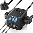HEYMIX Power Strips USB-C, 20W USB Powerboard Surge Protector, 20W Fast ...