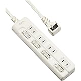 Amazon.co.jp: ELPA(エルパ) スイッチ付タップ 4個口 1m ランプなし WLS-410EB(W) : パソコン・周辺機器