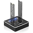 Amazon.co.jp: FIDECO M.2 NVMe SATA SSD クローナー ドック デュアルベイ M.2 NVME SATA SSD エンクロージャ 20Gbps M.2 ...