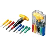 Amazon.co.jp: アネックス(ANEX) ドライバーセット 電工グリップ ヒートン回し付 8本組(+0/+1/+2/-2.5/-5. ...