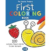 Amazon | ABC Coloring Book: Color 100+ Animals, Birds, Vehicles, Fruits ...