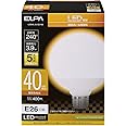 Amazon.co.jp : エルパ (ELPA) LED電球 ボール球形 G95 (口金E26 / 40W形 / 電球色) 5年保証 / 電球 (LDG4L-G-G2102) : ホーム＆キッチン