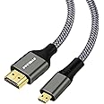 Amazon | SOEYBAE Micro HDMI-HDMI変換ケーブル 3M （Micro Type Dオス - Type Aオス) 4K@60Hz 高速18Gbps HDR ARC ...