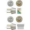 Amazon | GOAL ゴール 鍵 AD+AD 交換用 V18ディンプルシリンダー 錠 GCY-259 シルバー 2個同一 交換手順書付 GD GG GK GGP GGX GKS TDD ...