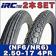Amazon | [2SET] IRC製 タイヤ (NF6 NR6) 2.50-17 4PR TT 純正採用 スーパーカブ90 前後タイヤ リアタイヤ フロントタイヤ | タイヤ | 車＆バイク