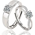 Amazon | [Jeulia] ペアリング カップル リング 人気 フリーサイズ 925指輪 2個セットシルバー アレルギー対応 婚約指輪 調整可能 専用ボックス付き | リング 通販