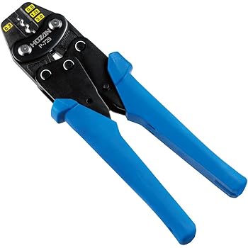 Amazon | ホーザン(HOZAN) 圧着工具(絶縁被覆付圧着端子用 ) 圧着ペンチ 適応サイズ0.3/0.5/1.25/2 P-743 | DIY・工具・ガーデン