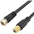 Amazon | ホーリック アンテナ延長ケーブル 1m 【4K8K放送(3224MHz)/BS/CS/地デジ/CATV 対応】 ブラック F型接栓メス/ネジ式コネクタ ACF10-670BK ...