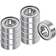 Amazon | Kozelo 10個入り 深い溝のボールベアリング 4.8mm x 9.5mm x 3.2mm クロム鋼球 モータ 工作機械用 ギヤボックス 軸受 ダブルシール | 深溝玉 ...