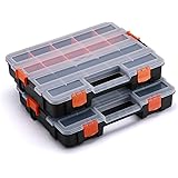 HDX 320034 Interlocking Black Small Parts Organizer for Fasteners and ...