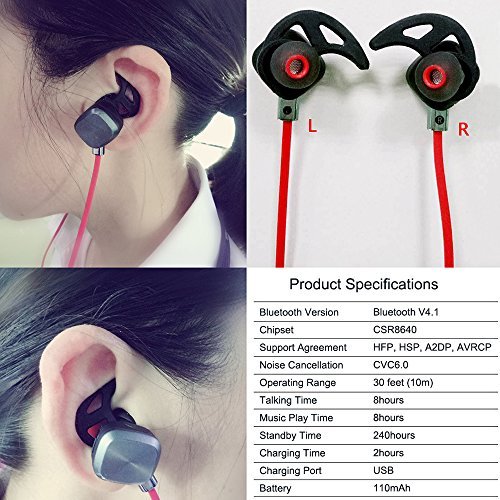 価格比較 BYZ-YS002 Magnetic Wireless Sports Earbuds In-Ear Noise Cancelling ...