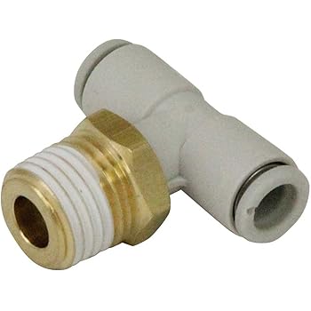 Amazon | SK11 ワンタッチ管継手 エルボユニオン 6mmホース用 R1/8 KQ2L06-01AS | DIY・工具・ガーデン