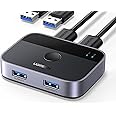 UGREEN USB 3.0 Switch 2 in 2 Out, USB Switcher 2 Computers Sharing Keyboard and Mouse Printer ...