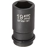 Amazon | 京都機械工具(KTC) 12.7mm (1/2インチ) インパクトレンチ ソケット (セミディープ薄肉) BP4M-19T | ソケットレンチ