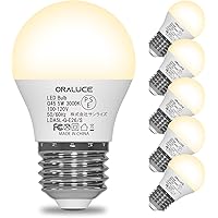 Amazon | ORALUCE LED電球 E26口金 40W相当 昼光色 6500k 5.3W 530lm 220度広配光 高演色 調光不可 6個入 LDA5D-G-E26 ...