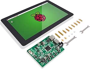 Amazon | SunFounder Raspberry Pi 10.1"HDMI 1280x800 IPS LCDタッチスクリーンモニター－Raspberry Pi 4 3B+, 3B ...