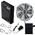 Amazon.co.jp: [まもる君] SK25011 ファンバッテリースターターセット 2025 新型 25V 風量MAX103L 空調作業服 25Vのまま連続2時間稼働！ファンケーブル2 ...