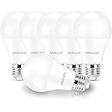 Amazon | LED電球 E26口金 9W 900lm 60W形相当 高輝度 昼白色 5000K 広配光タイプ 高演色 省エネ 密閉形器具対応 調光不可 2年保証 6個入 ...