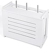 BEARUT Wooden Router Shelf WiFi Router Storage Box Modem Power Strip ...