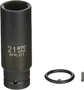 Amazon | 京都機械工具(KTC) 12.7mm (1/2インチ) インパクトレンチ ソケット (ディープ薄肉) 21mm BP4L21TP | ソケットレンチ