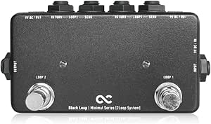 Amazon | One Control ワンコントロール Minimal Series エフェクター スイッチャー 2Loop with 2DC OUT Black Loop | ライン ...