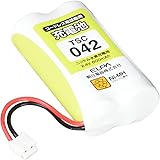 Amazon | エルパ (ELPA) 大容量長持ち充電池 ケンウッド同等品 2.4V 900mAh ニッケル水素充電池 TSA-042 | エルパ(ELPA) | 充電式電池