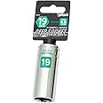 Amazon | 高儀(Takagi) GISUKE ディープソケット 9.5mm角 19mm サイズが見やすく、一目でわかる SD3-19 | ソケットレンチ
