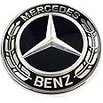 Amazon | 【Mercedes-Benz純正】 メルセデス・ベンツ ローレルリース ボンネット エンブレム ブラック ...
