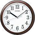 Amazon.co.jp: セイコークロック(Seiko Clock) 掛け時計 茶メタリック 直径28.0x4.6cm 電波 アナログ コンパクトサイズ KX256B : ホーム＆キッチン