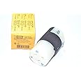 Amazon.co.jp: Hubbell HBL5369C Connector 20 Amp 125V 5-20R Black/White ...