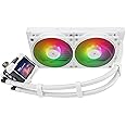 Thermalright FW 240 White ARGB CPU Water Cooler,Double PWM Fans Water ...