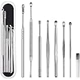 8 Pcs Ear Pick Earwax Removal Kit, Stainless Steel Ear Wax Remover ...