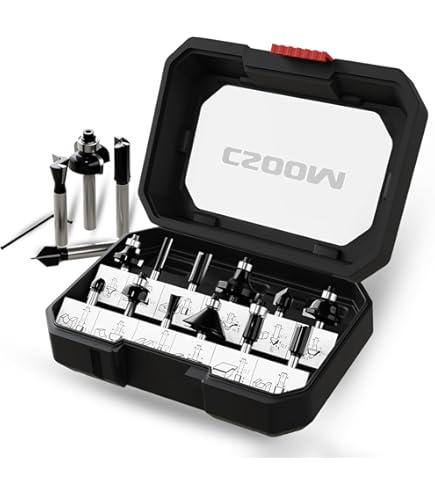 3-Piece Polygon Bird Mouth Router Bit Set – 6/8/12 Sides, 1/2 Inch ...