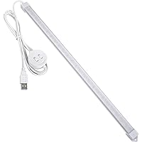 Amazon.co.jp : ASSEUI LED バーライト USBライト キッチンライト 蛍光灯 棚下ライト 高輝度 直管形 ライトバー 電球色 昼白色 昼光色 3段階調色 2段階調光 ...