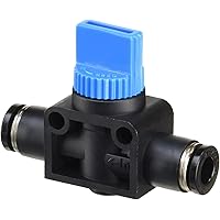 Amazon | 日本ピスコ(PISCO) ハンドバルブ ユニオンストレート 3方弁タイプ 適用チューブサイズ(IN):6mm 適用チューブサイズ(OUT):6mm HV6-6 ...