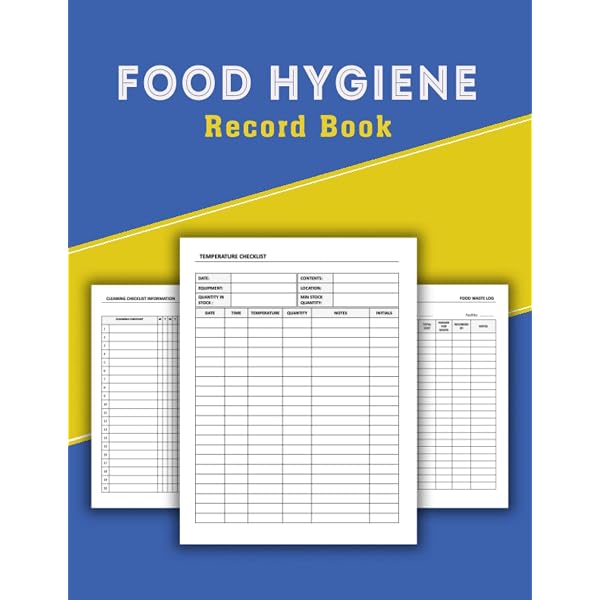 Food Temperature Log Chart Temperature Log Book Record: Daily Food