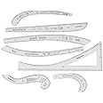 Curve Ruler Set, 7Pcs Flexible Durable Sewing Pattern Making Tools for ...