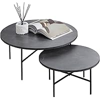 Amazon.co.jp: LOWYA ロウヤ テーブル ネストテーブル センターテーブル おしゃれ リビング 大理石柄 ブラック 幅70cm 幅50cm : ホーム＆キッチン