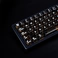 Amazon | 透明キーキャップ 114キーチェリープロファイルPC素材 Black Keycaps Set チェリーMxスイッチの ...