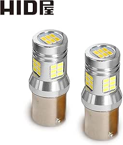 Amazon | HID屋 S25 LED バックランプ 爆光 4000lm LEDチップ 30基 6500k ホワイト 2個セット (S25) | ライト・ランプ | 車＆バイク