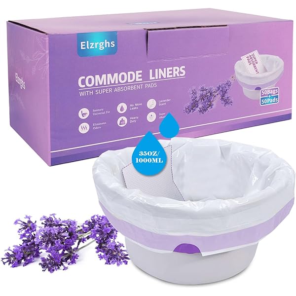 Bedside Commode Heavy-Duty Commode Bucket With Lid Chamber Pot