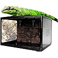 Amazon | AIYOI 爬虫類ケージ 飼育ケース 60cm ジュラ紀 卵の殻 黒 透明 積み重ねる 亀トカゲヘビ飼育ボックス 爬虫類 小動物ハウス 保温ケース 換気良好 お手入れ簡単 ...