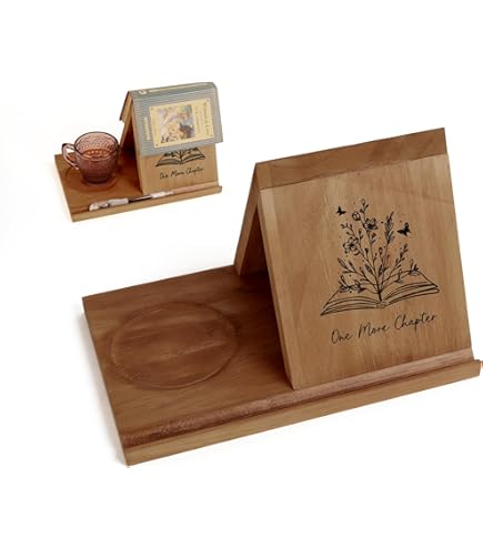 Bible Stand Bamboo Book Stand With Magnetic Base - Spine-Friendly ...