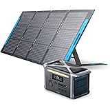 Amazon.co.jp: Anker 767 Portable Power Station (Solix F2000) with 531 Solar Panel ポータブル電源 & 200W ...