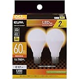 Amazon.co.jp: エルパ LED電球 ミニクリプトン球形 口金E17 60W形 昼光色 5年保証 LDA7D-G-E17-G4105