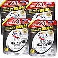 Amazon | 【ケース販売】デカラクサイズ アタックZERO ドラム式専用 洗濯洗剤 液体 アタック液体史上 最高の清潔力。菌の隠れ家蓄積0へ 詰め替え 2200g×4個 | アタック ...