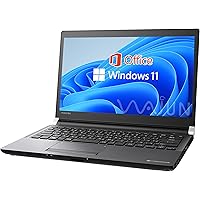 Amazon | 東芝 ノートPC R73/13.3型/MS Office H&B 2019/Win 11 Pro/Core i5-7300U/WEBカメラ/wajunのWIFI ...
