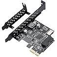 Amazon.co.jp: PCIE 1X から USB3.2 拡張カード USB 3.2 GEN1 スーパースピード 5Gbps PCI-Express カード Windows-11 10 ...
